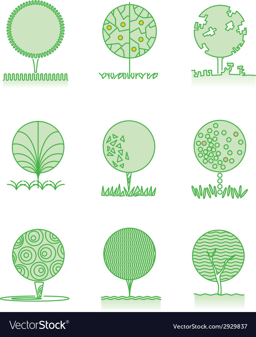 Trees Royalty Free Vector Image - VectorStock