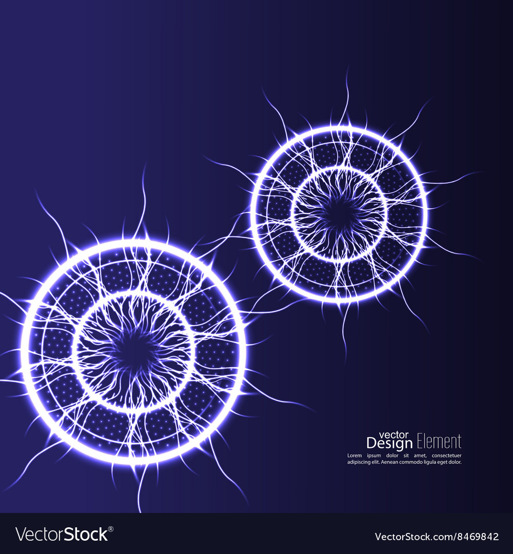 Abstract background with microorganisms Royalty Free Vector