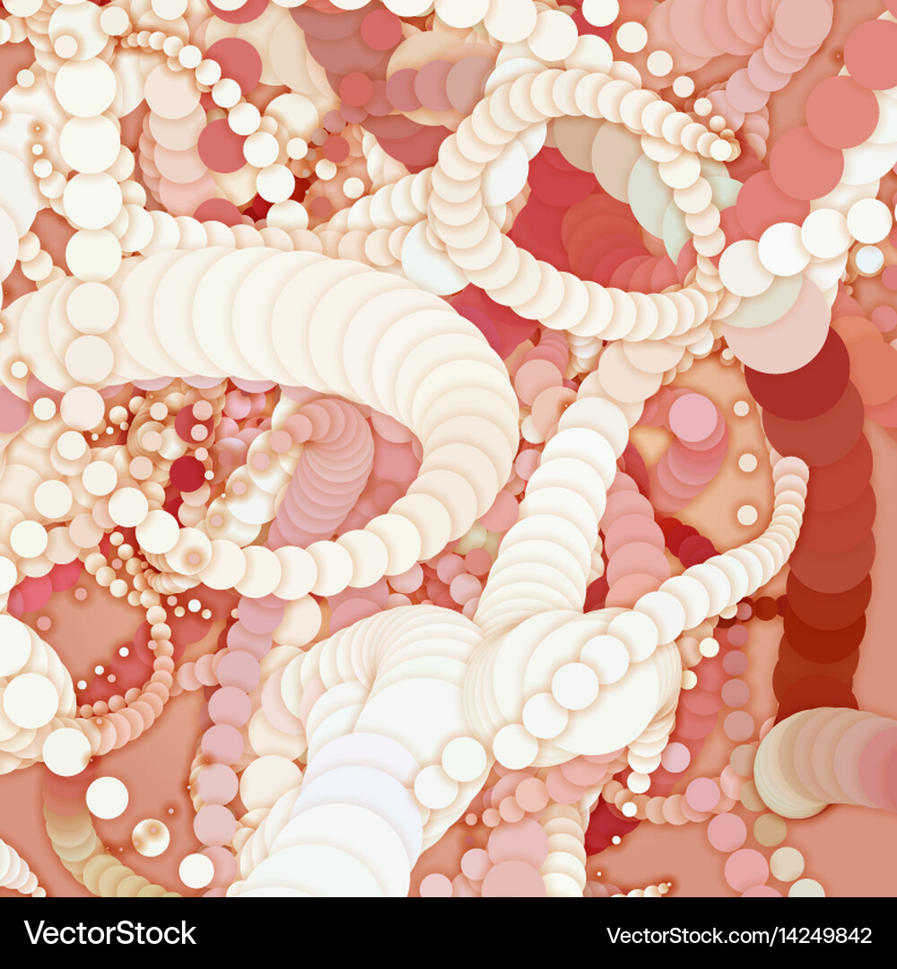 Abstract chains of colorful circles Royalty Free Vector
