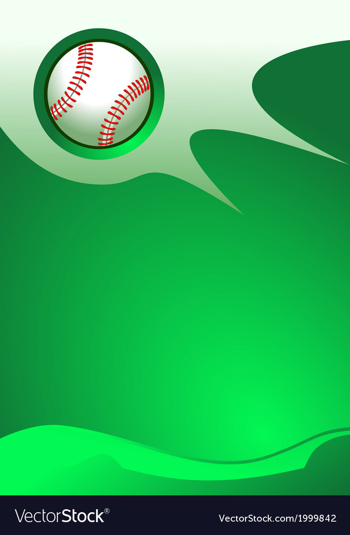 Baseball background Royalty Free Vector Image - VectorStock