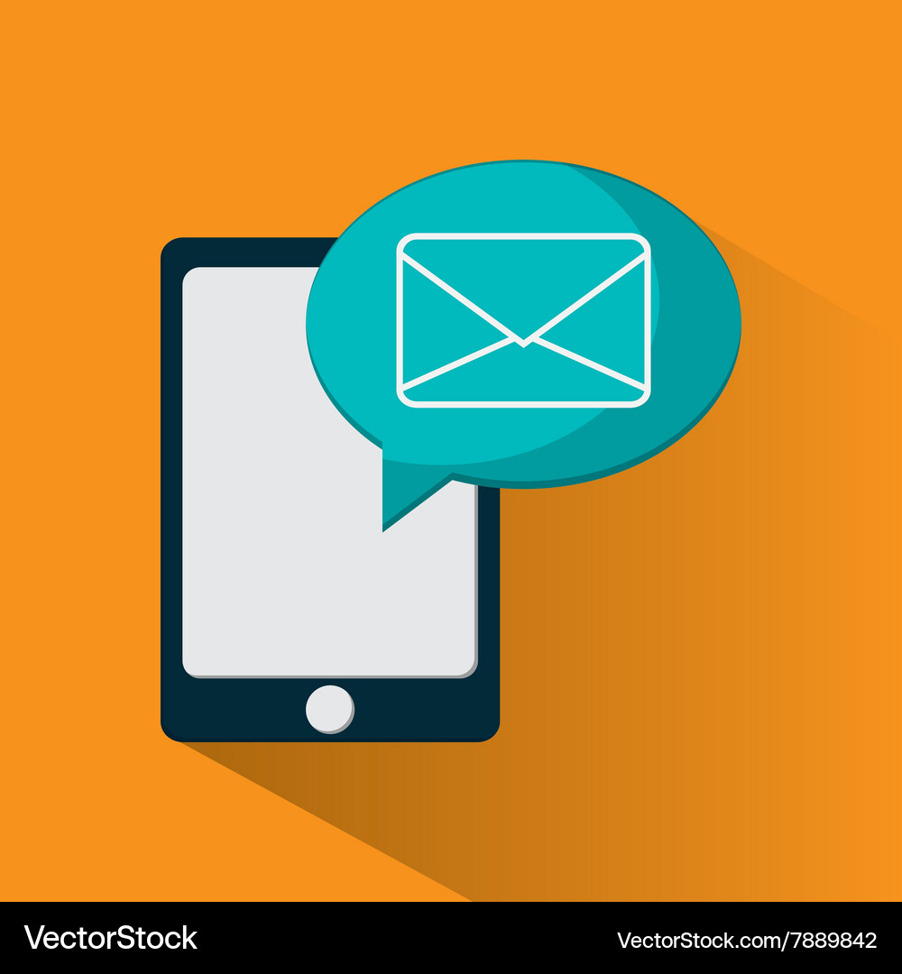 Email and sms design Royalty Free Vector Image
