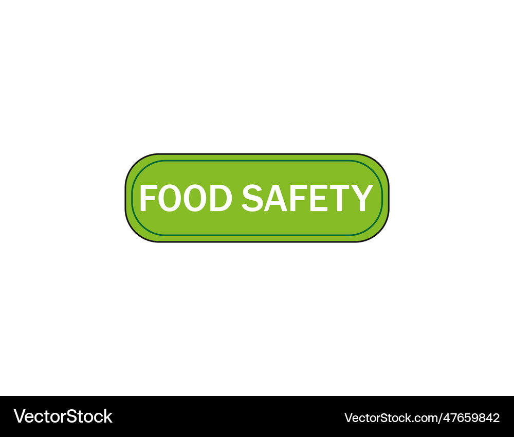 Food safety icon logo Royalty Free Vector Image