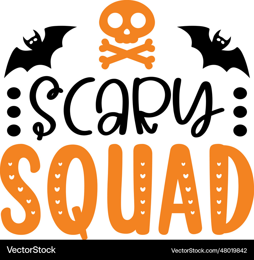 Halloween typography design Royalty Free Vector Image
