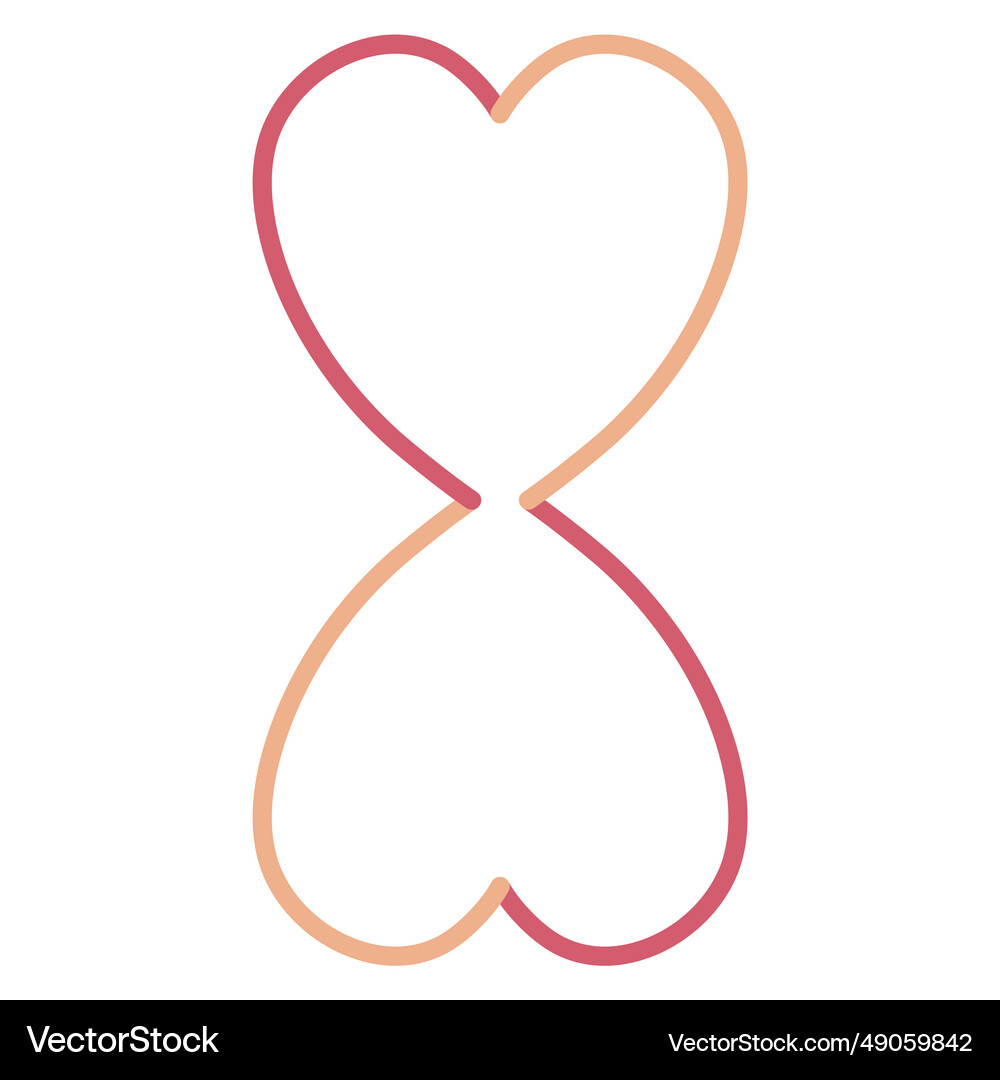 Valentine heart symbol design Royalty Free Vector Image