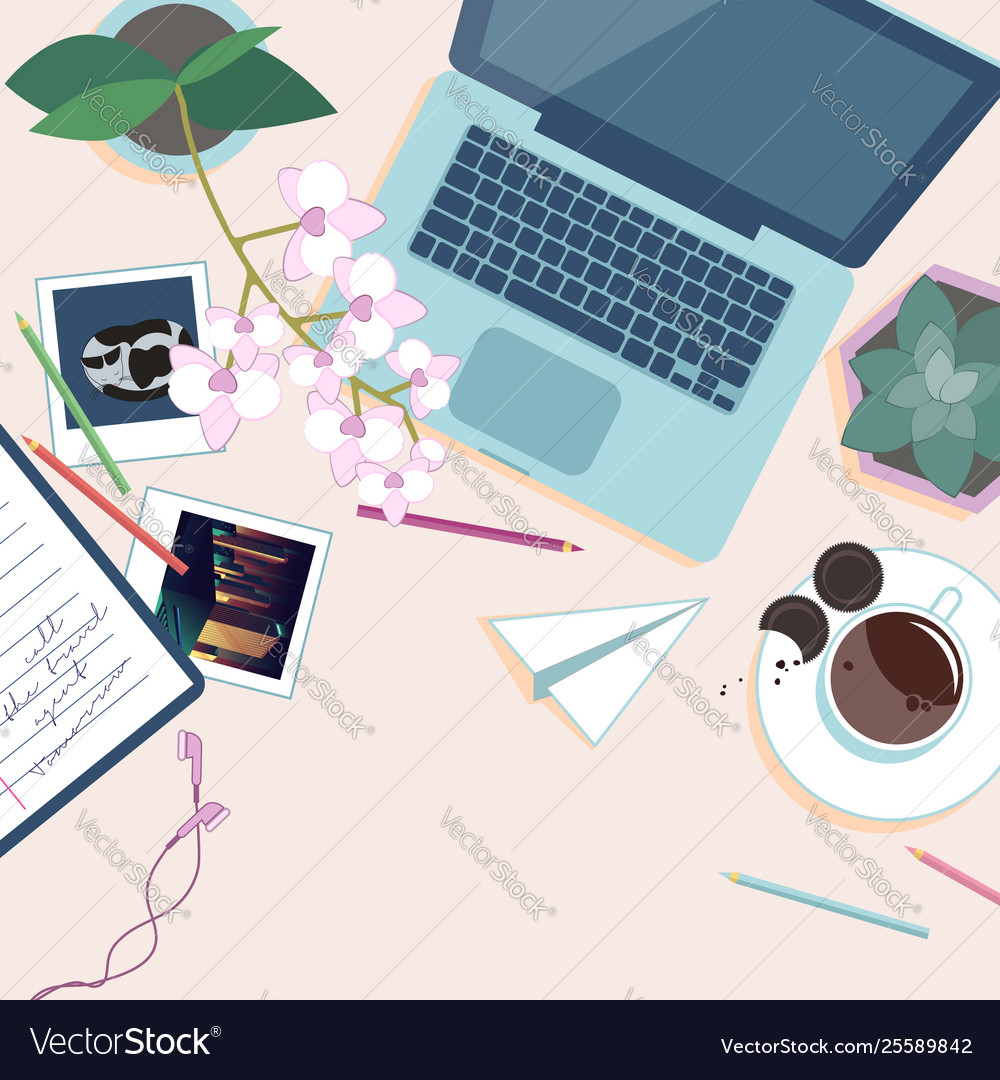 Workspace Royalty Free Vector Image - VectorStock