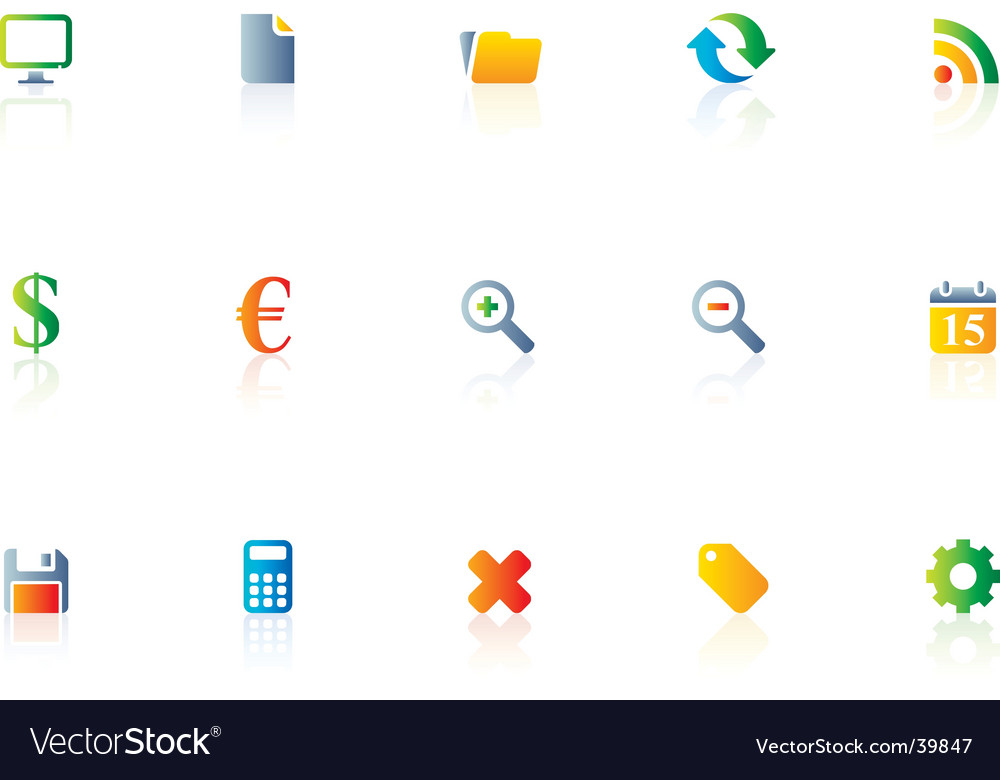 Icons Royalty Free Vector Image - VectorStock