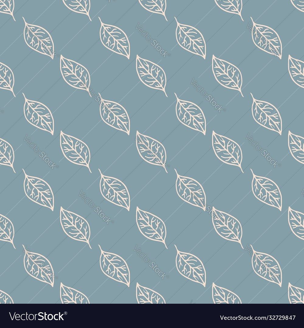Seamless pattern with hand drawn floral element Vector Image