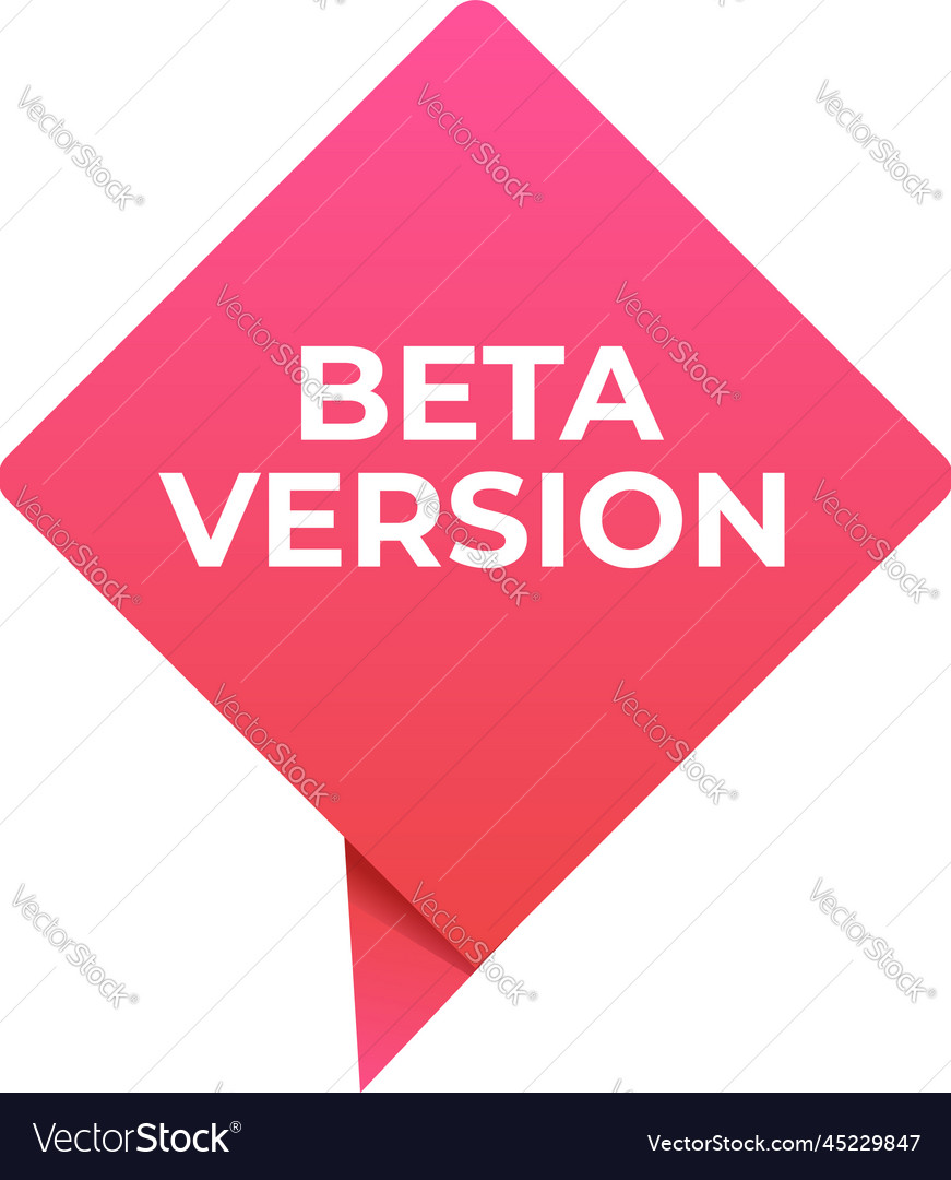 Upgrade beta version icon cartoon computer Vector Image