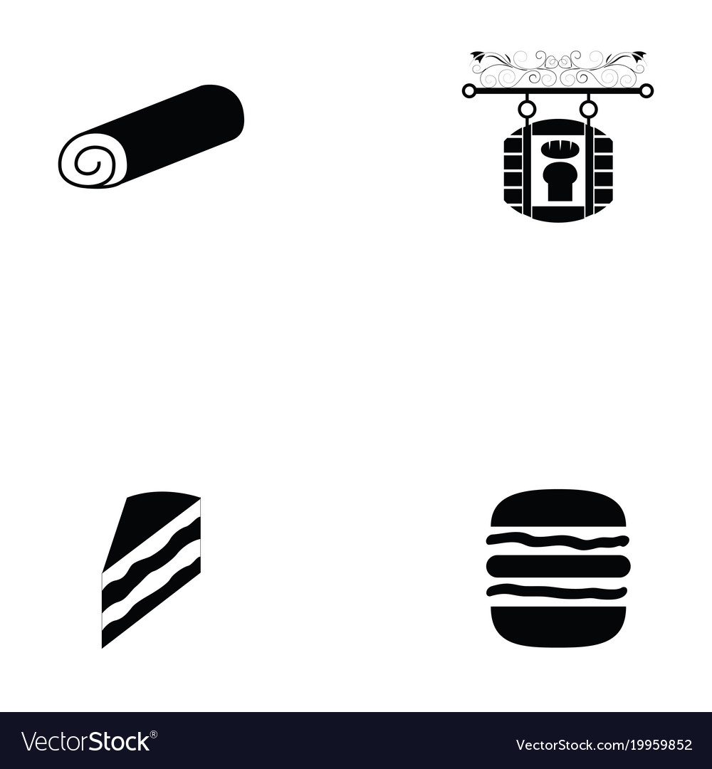 Bread icon set Royalty Free Vector Image - VectorStock