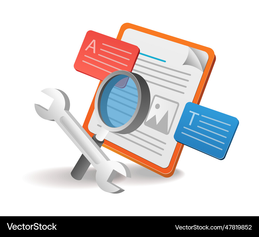Creative setting layout article view isometric Vector Image