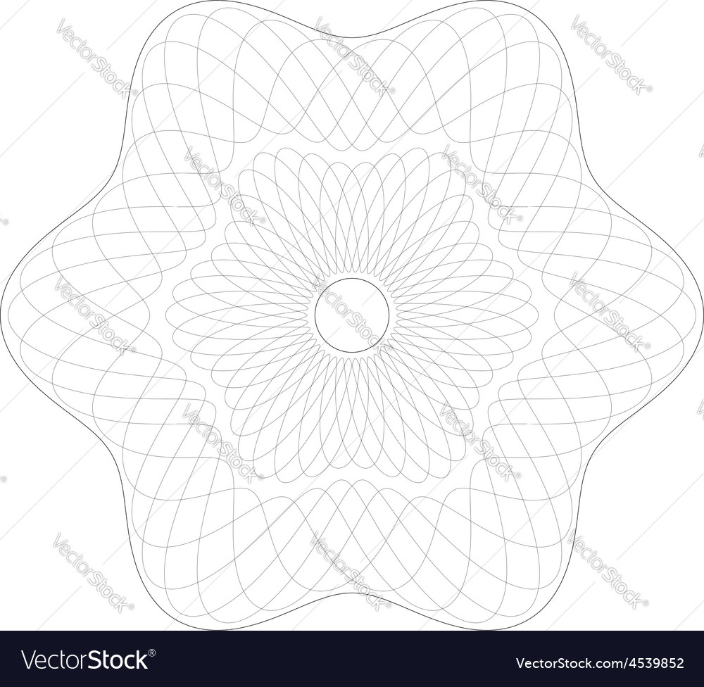 Guilloche-pattern Royalty Free Vector Image - VectorStock
