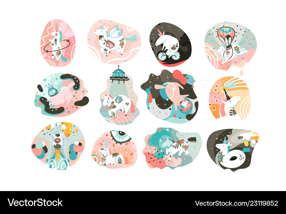 Hand drawn abstract graphic creative Royalty Free Vector