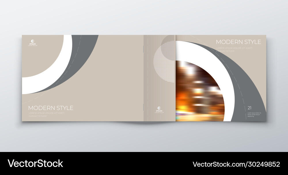 Landscape cover with minimal elegant geometric Vector Image