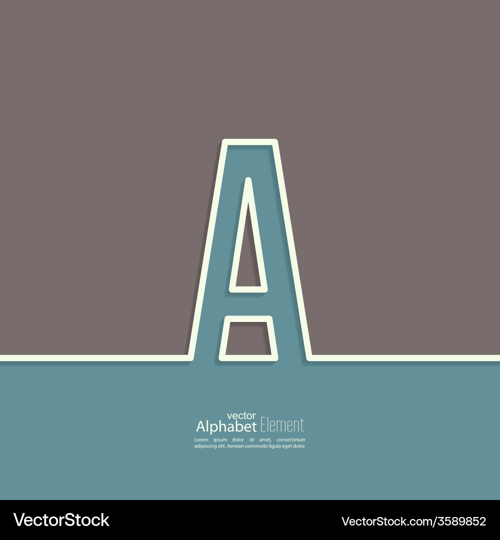 Letter of the alphabet Royalty Free Vector Image