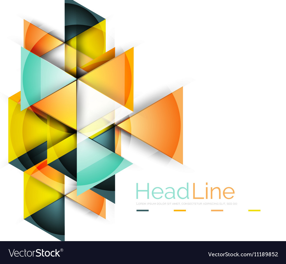 Triangle abstract background Royalty Free Vector Image