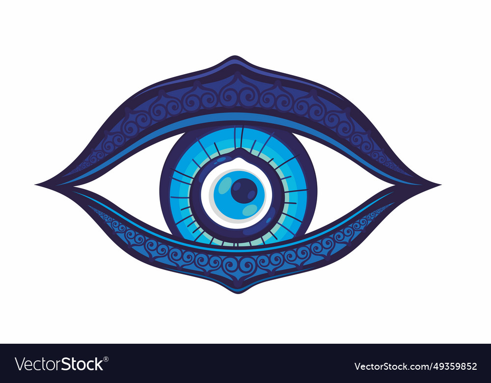Turkish eye Royalty Free Vector Image - VectorStock