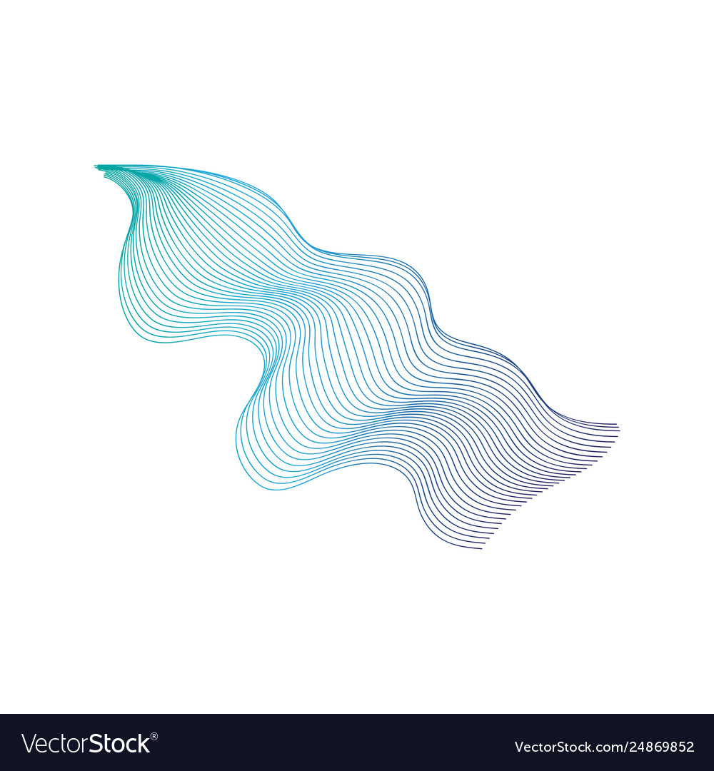 Waterfall cascade Royalty Free Vector Image - VectorStock