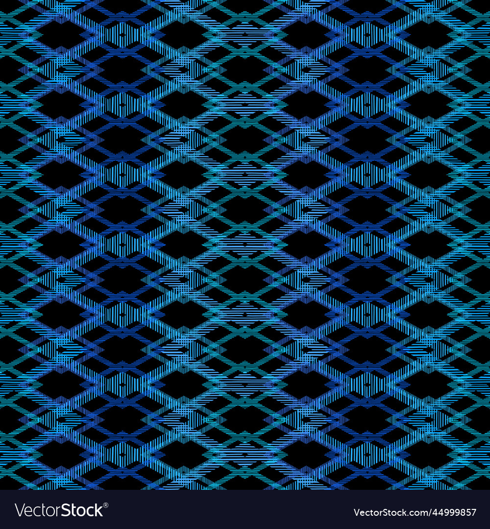 Blue geometric rhombus seamless pattern design Vector Image