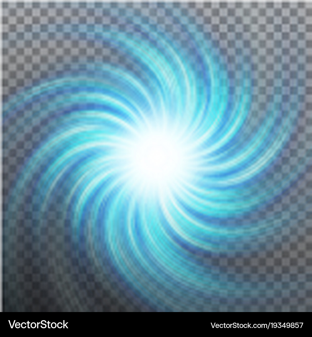 Effect of star with flare light with transparency Vector Image
