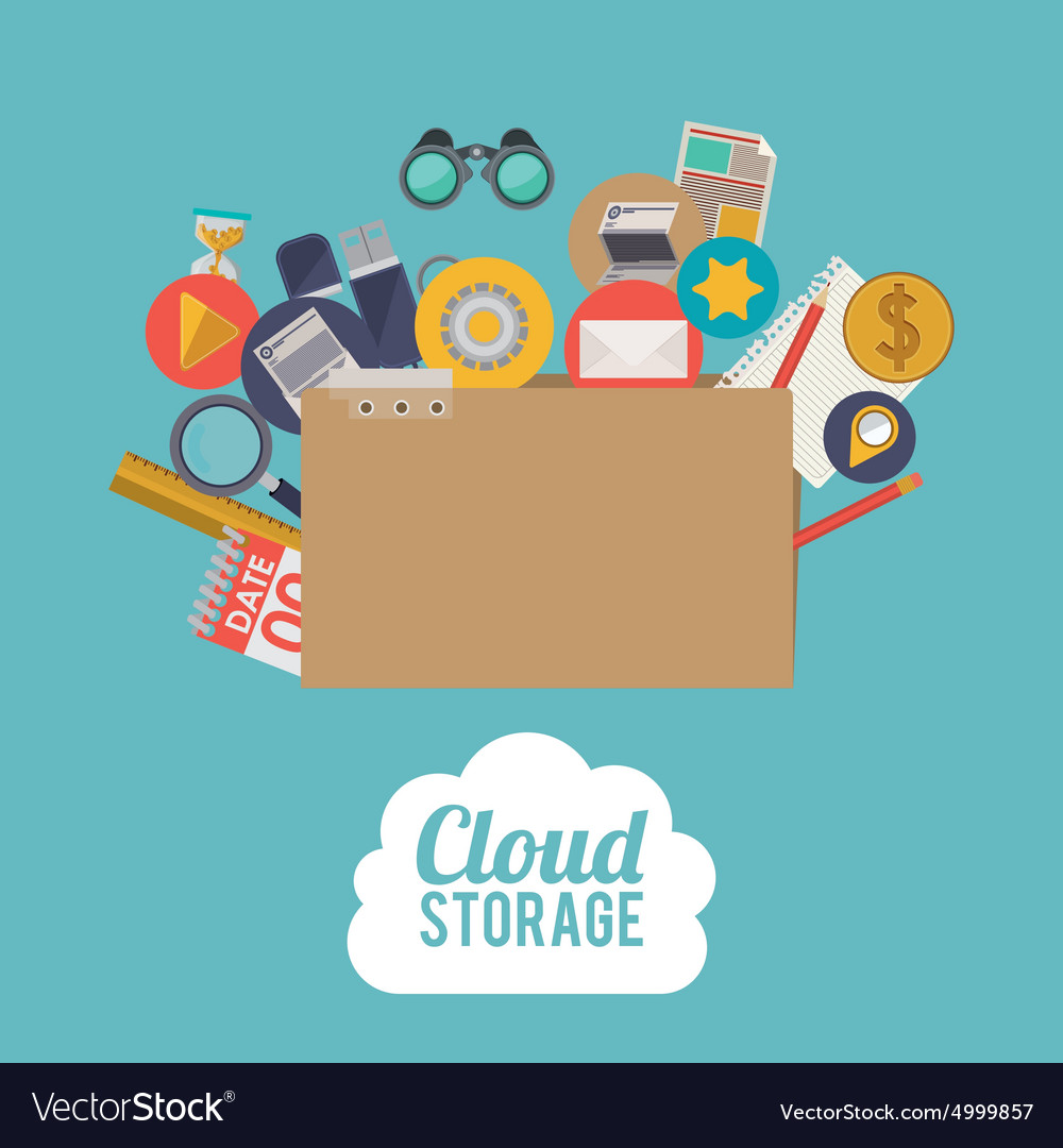 File storage design Royalty Free Vector Image - VectorStock