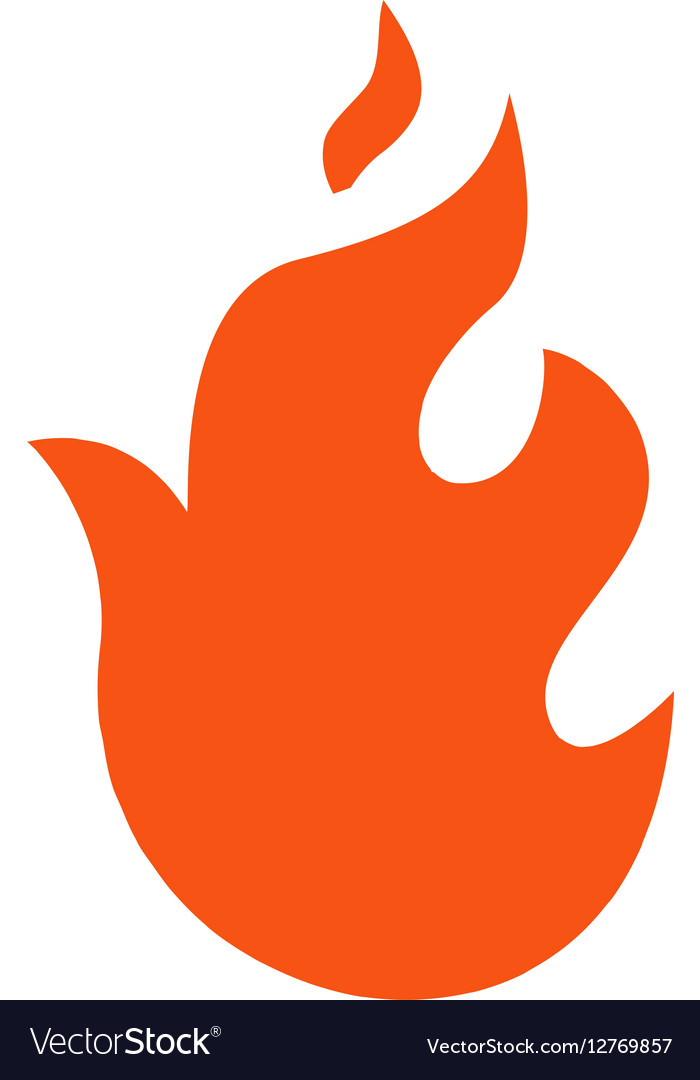Fire Flat Icon Royalty Free Vector Image Vectorstock