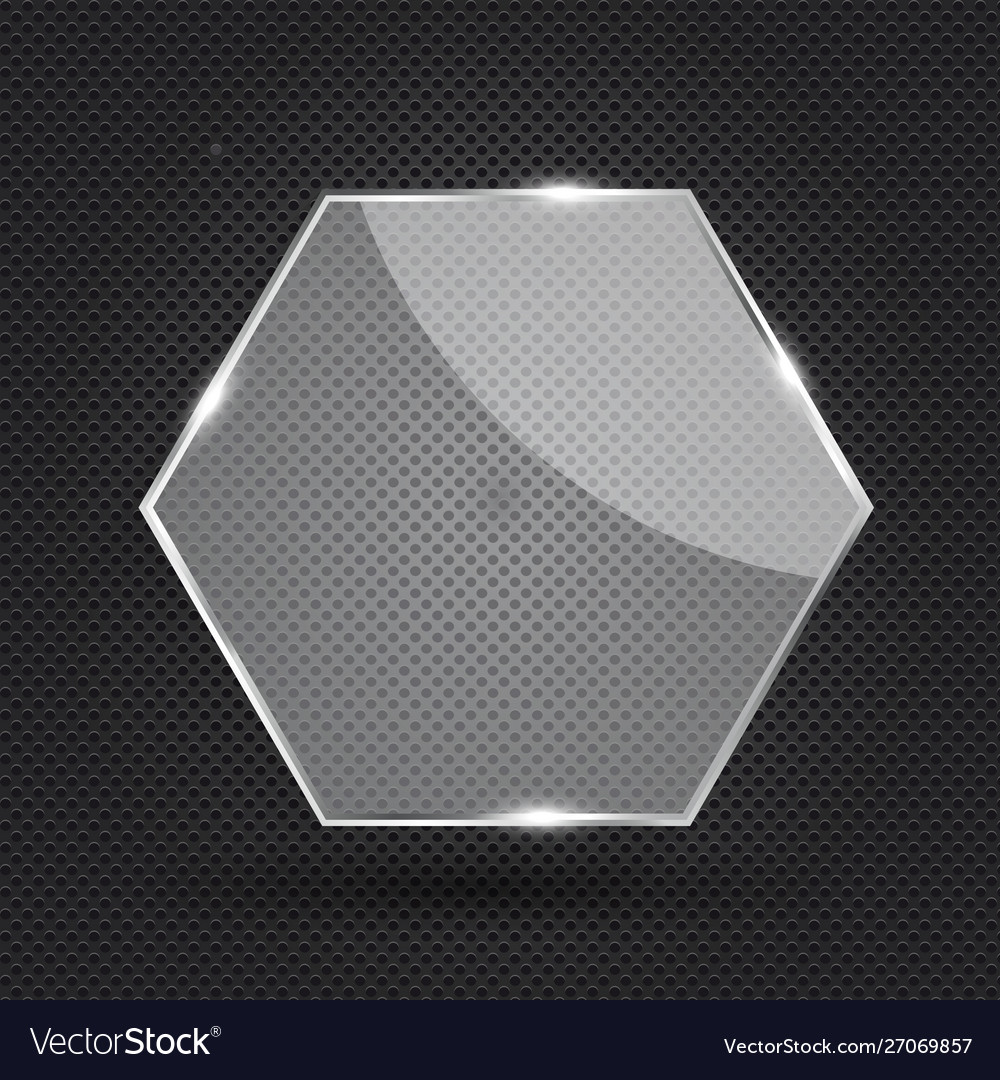 Glass transparency frame Royalty Free Vector Image