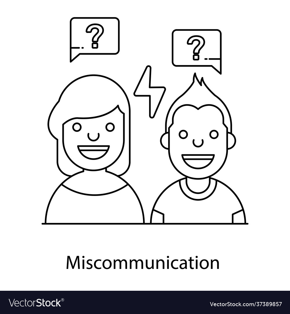 Miscommunication Royalty Free Vector Image - VectorStock