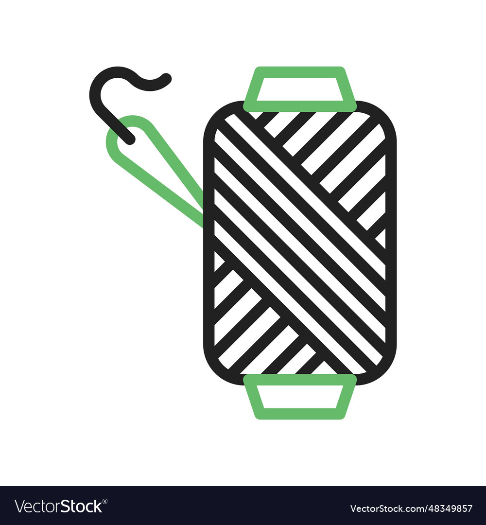 Needle and thread icon image Royalty Free Vector Image