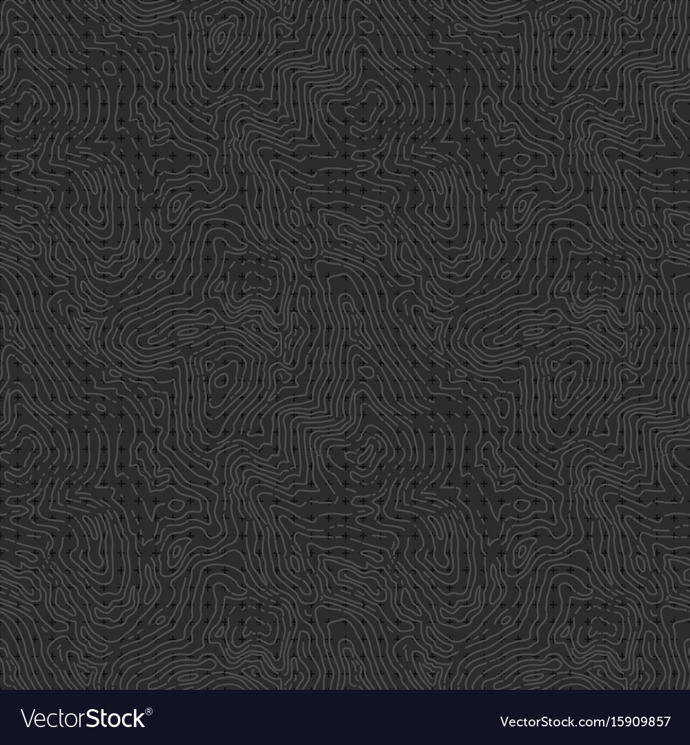 Seamless abstract topographic map pattern Vector Image