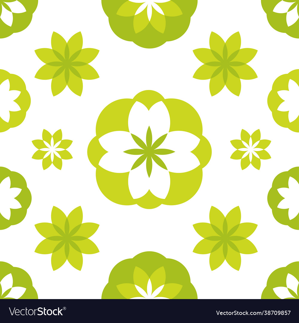 Spring flower seamless pattern beautiful flower Vector Image