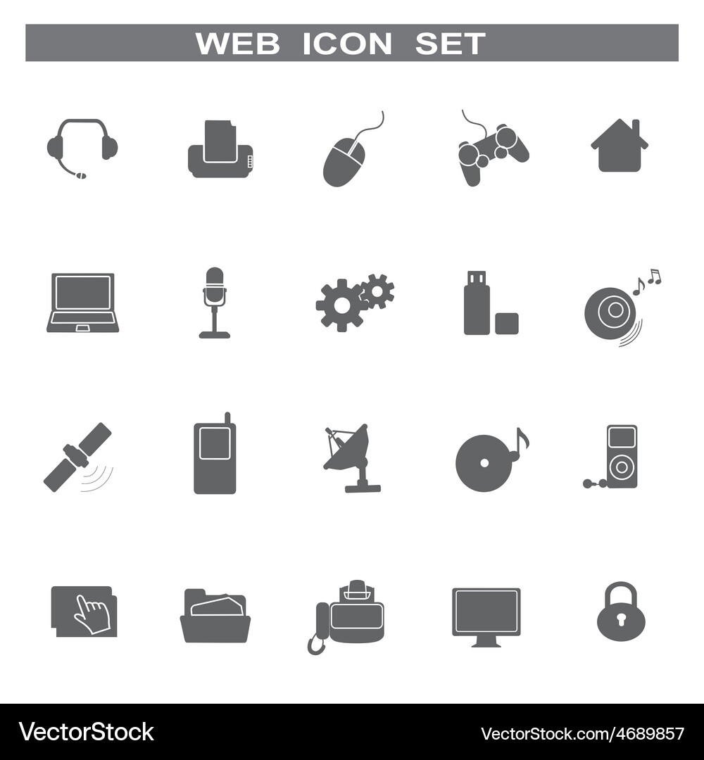 Web icons for business and communication Vector Image