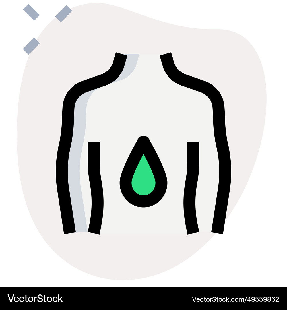 Back massage with oil at spa service Royalty Free Vector