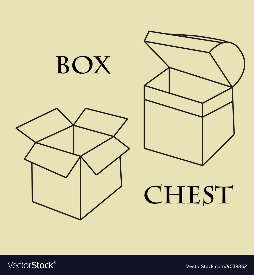 Box chest pattern Royalty Free Vector Image - VectorStock