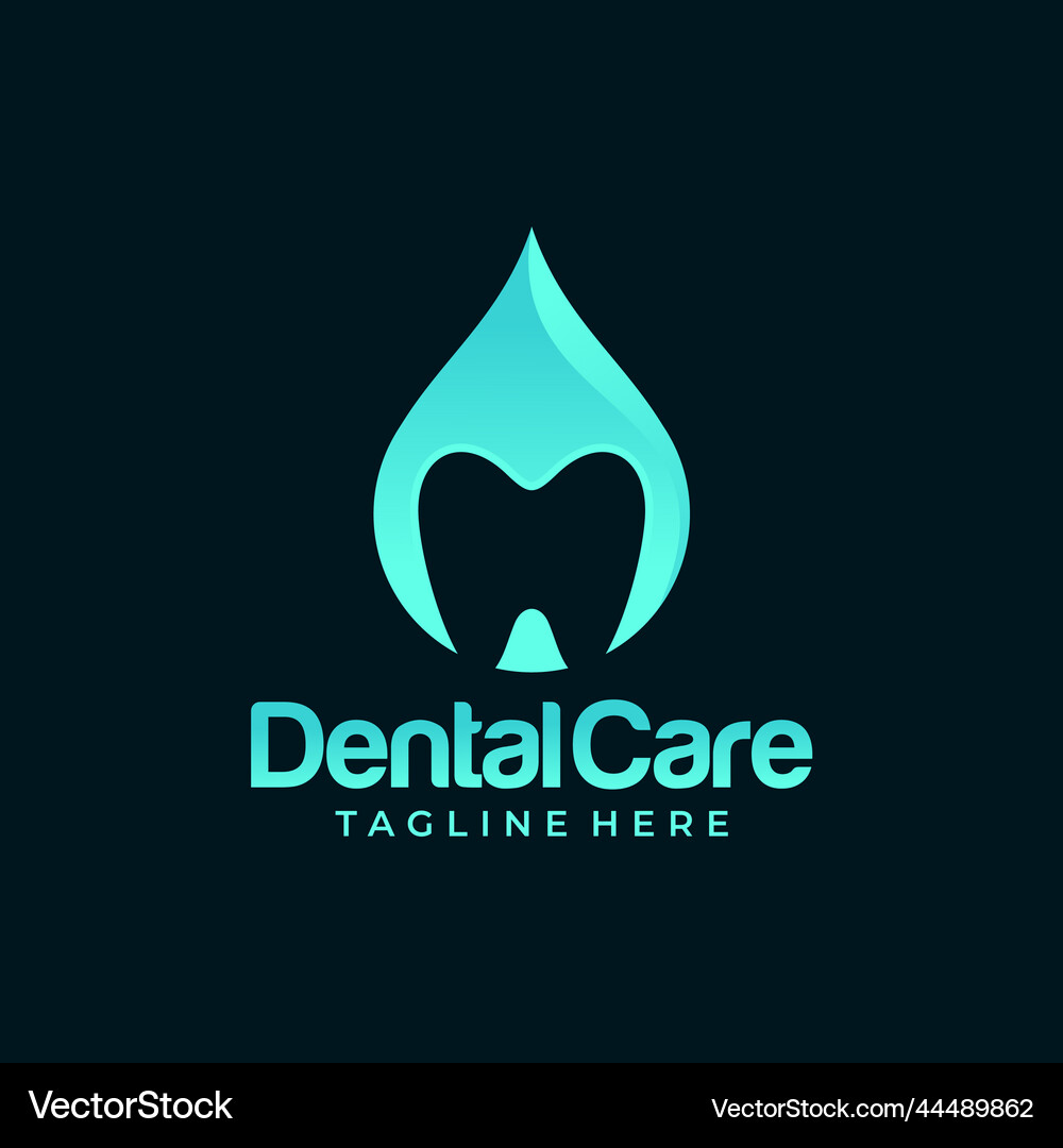 Dental logo design creative dentist logo Vector Image