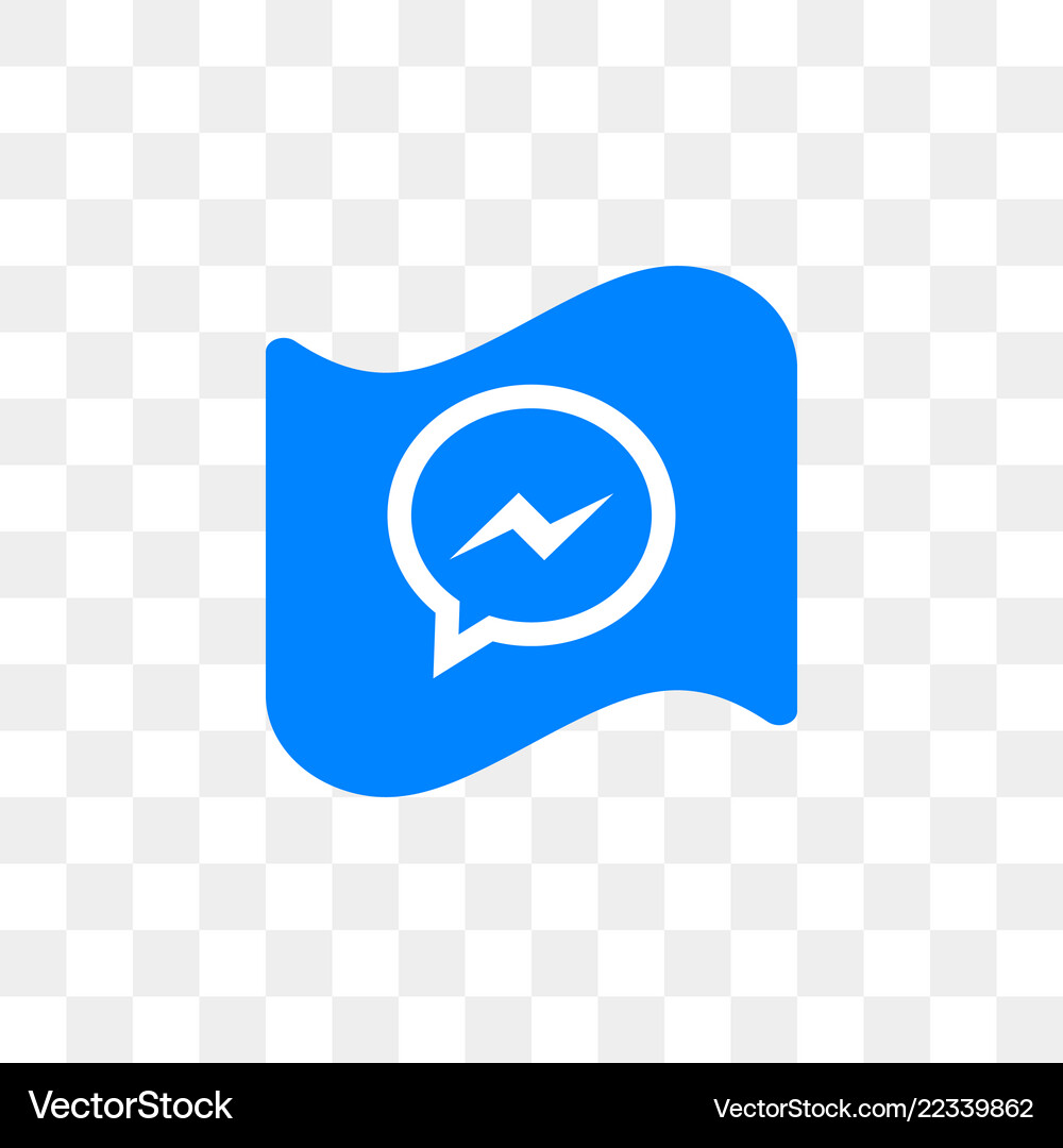 Facebook messenger social media icon design Vector Image