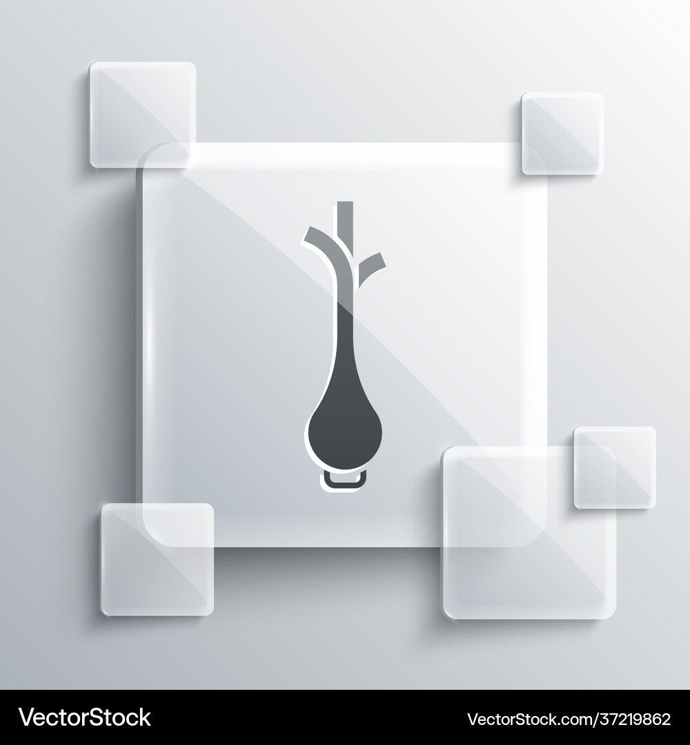 Grey bunch fresh green onions icon isolated Vector Image