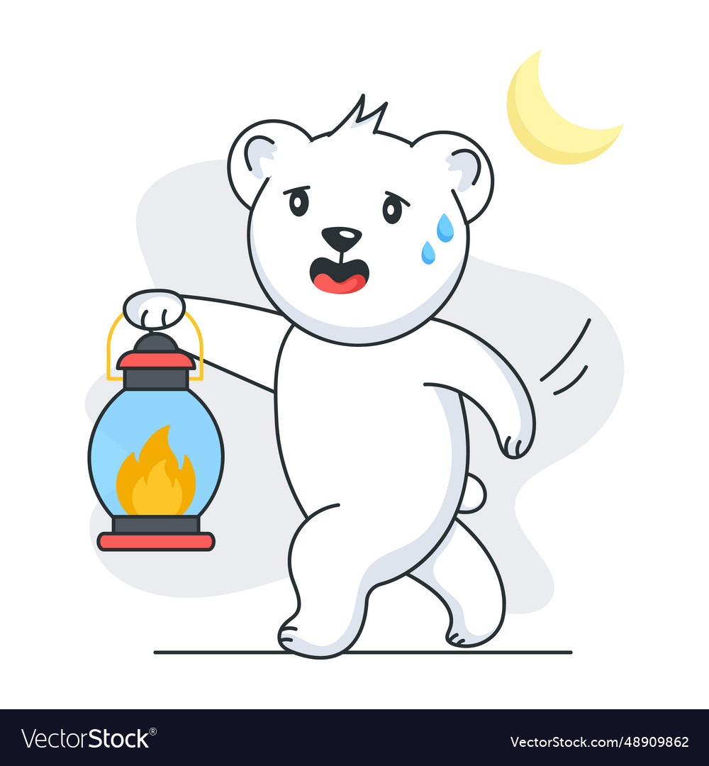 Holding lantern Royalty Free Vector Image - VectorStock