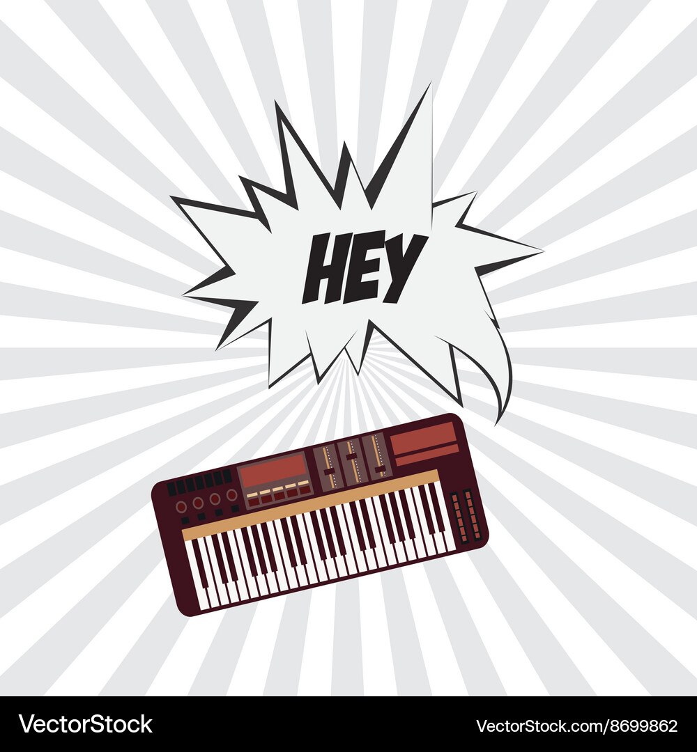 Music icon retro concept flat Royalty Free Vector Image
