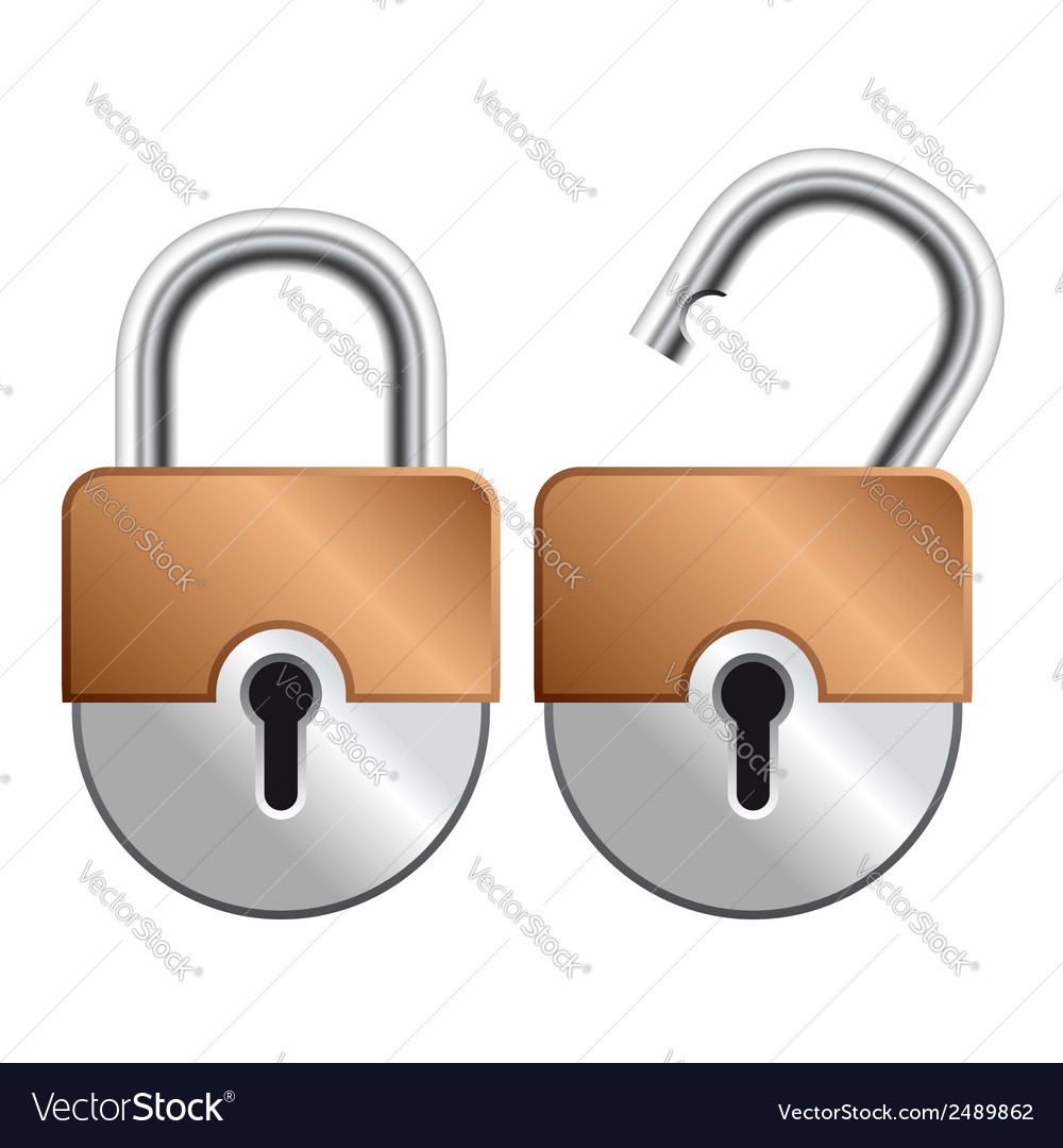 Padlock Royalty Free Vector Image - VectorStock