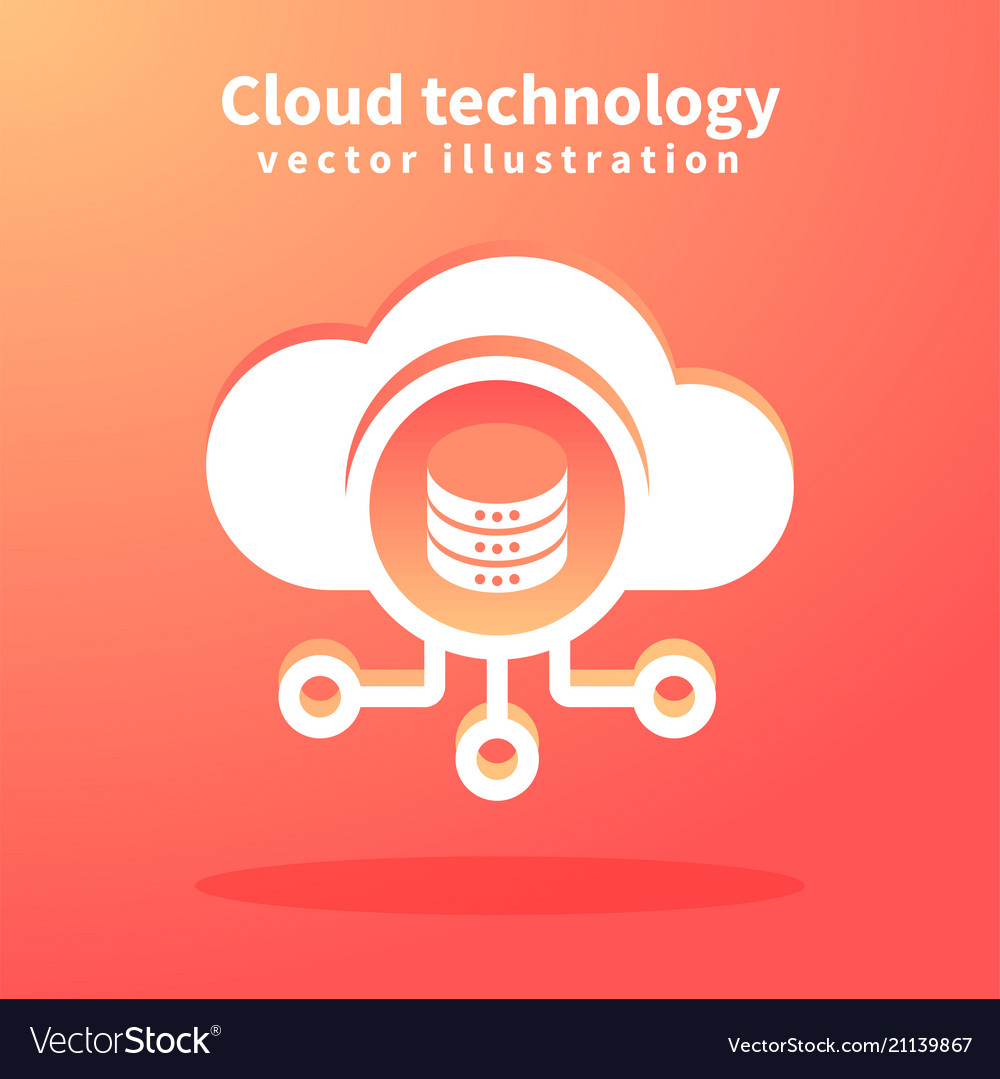 Cloud icon for web design Royalty Free Vector Image