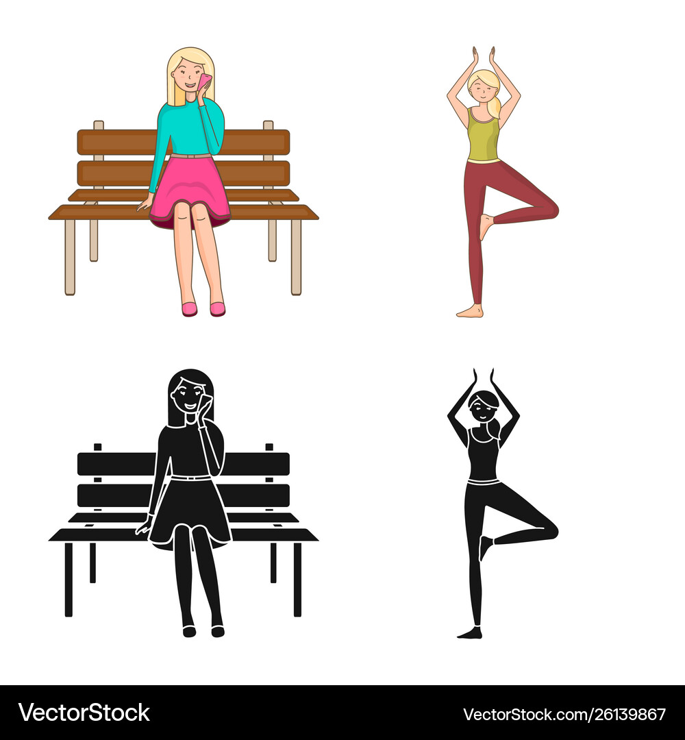 Design posture and mood sign collection Royalty Free Vector