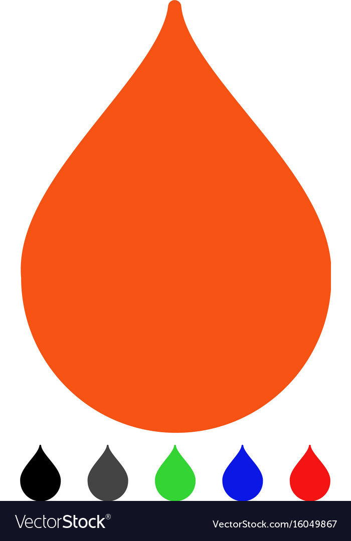 Drop flat icon Royalty Free Vector Image - VectorStock