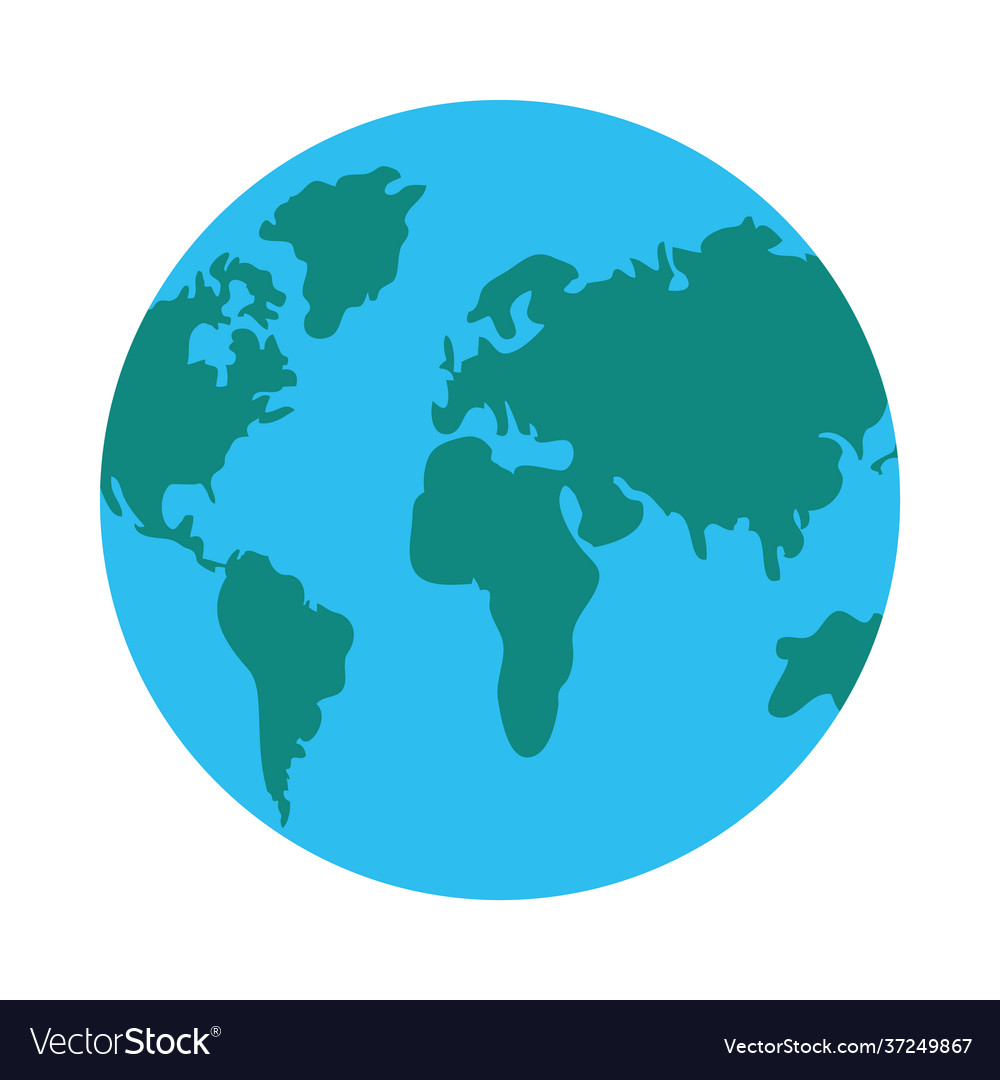 Earth planet icon Royalty Free Vector Image - VectorStock