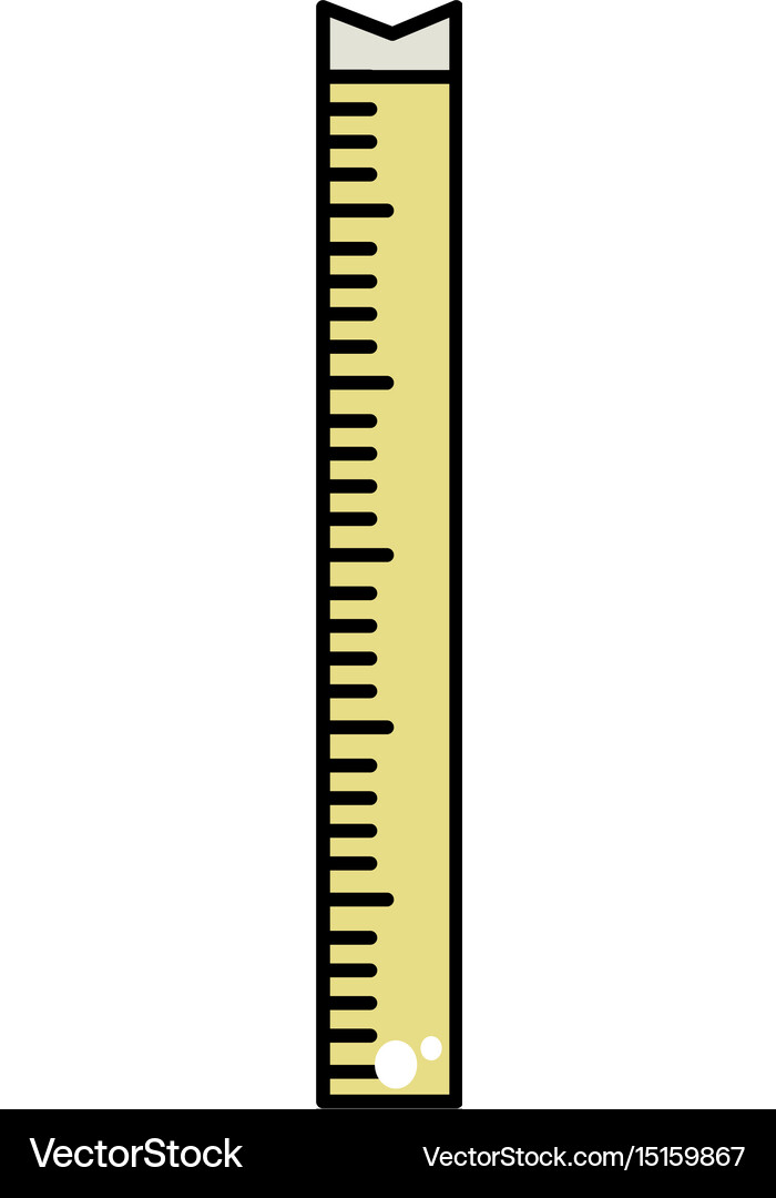 Measuring meter to size the body Royalty Free Vector Image