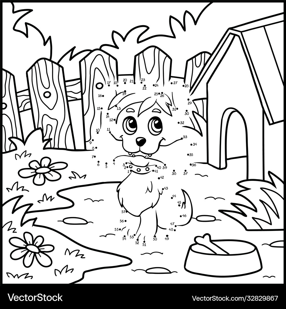 Numbers game dog Royalty Free Vector Image - VectorStock