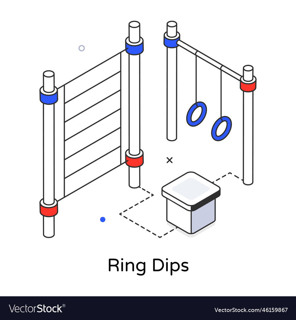 Ring dips Royalty Free Vector Image - VectorStock