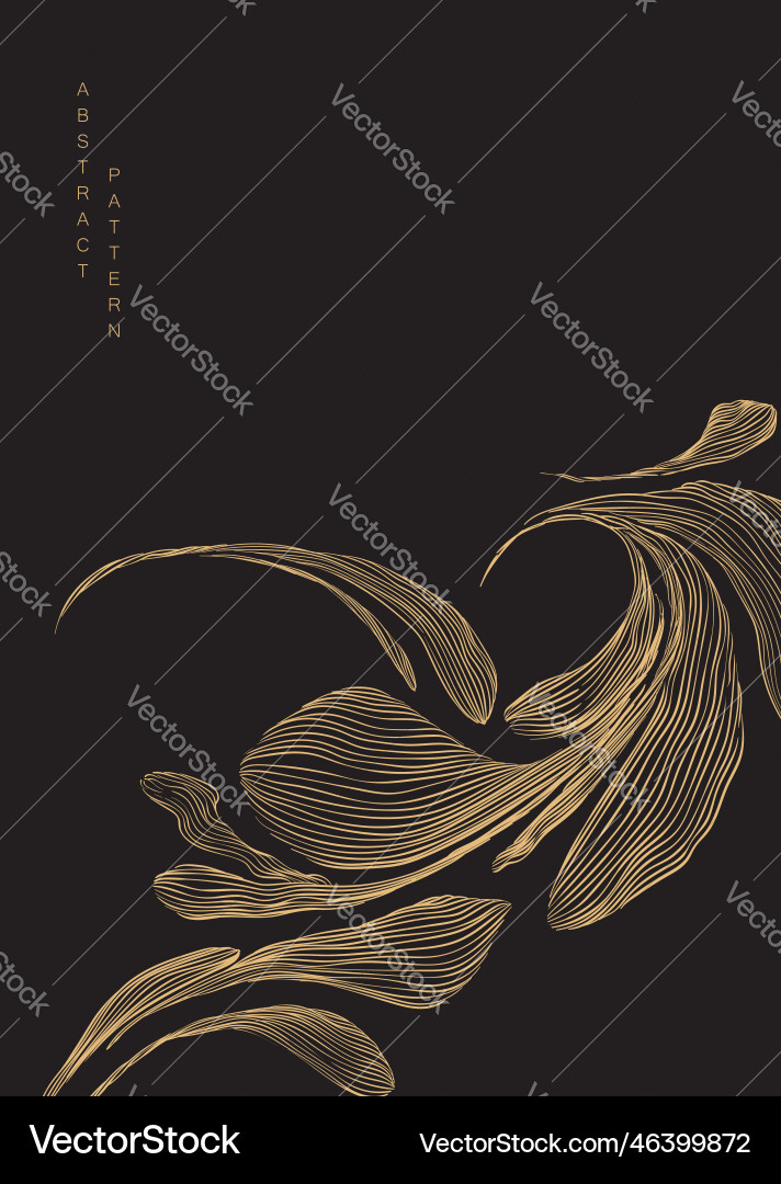 Abstract art black background with hand drawn Vector Image