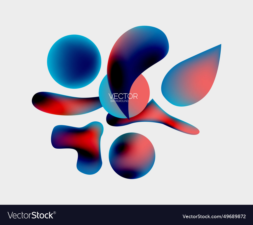 Abstract liquid bubble background Royalty Free Vector Image