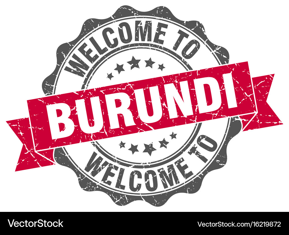 Burundi round ribbon seal Royalty Free Vector Image