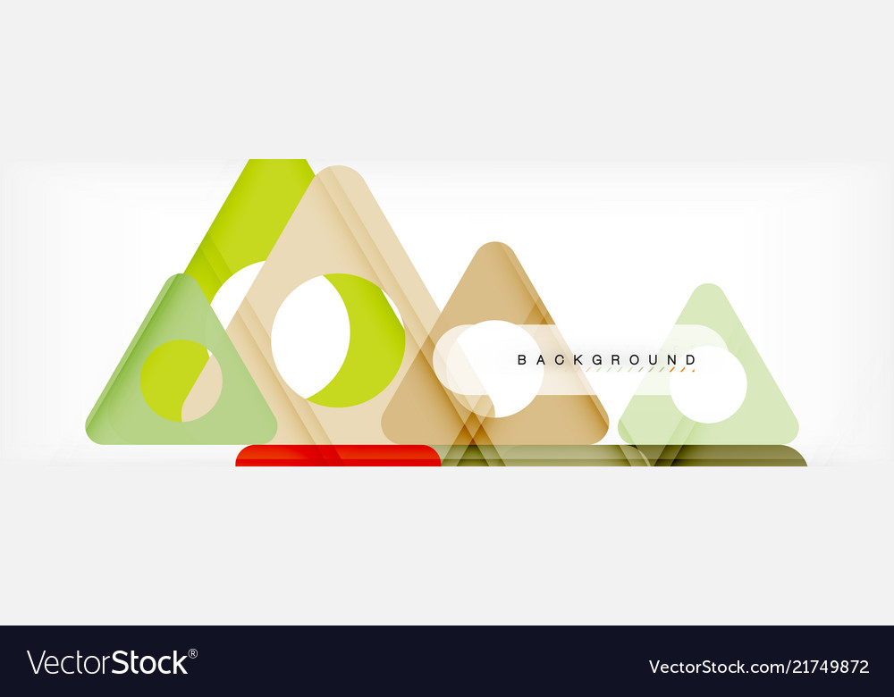 Circle and triangle abstract background Royalty Free Vector